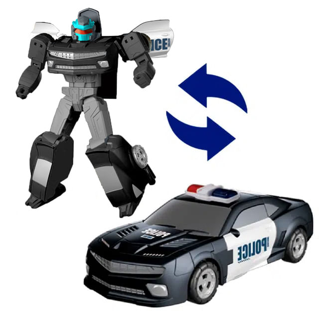 Figura Transformável - Mega Formers Morph - Police - Multikids